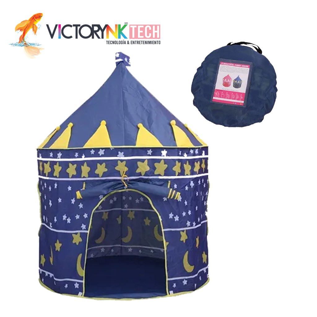 Tienda Casita Castillo plegable Juguete Niños cilindrica TSND005 ...