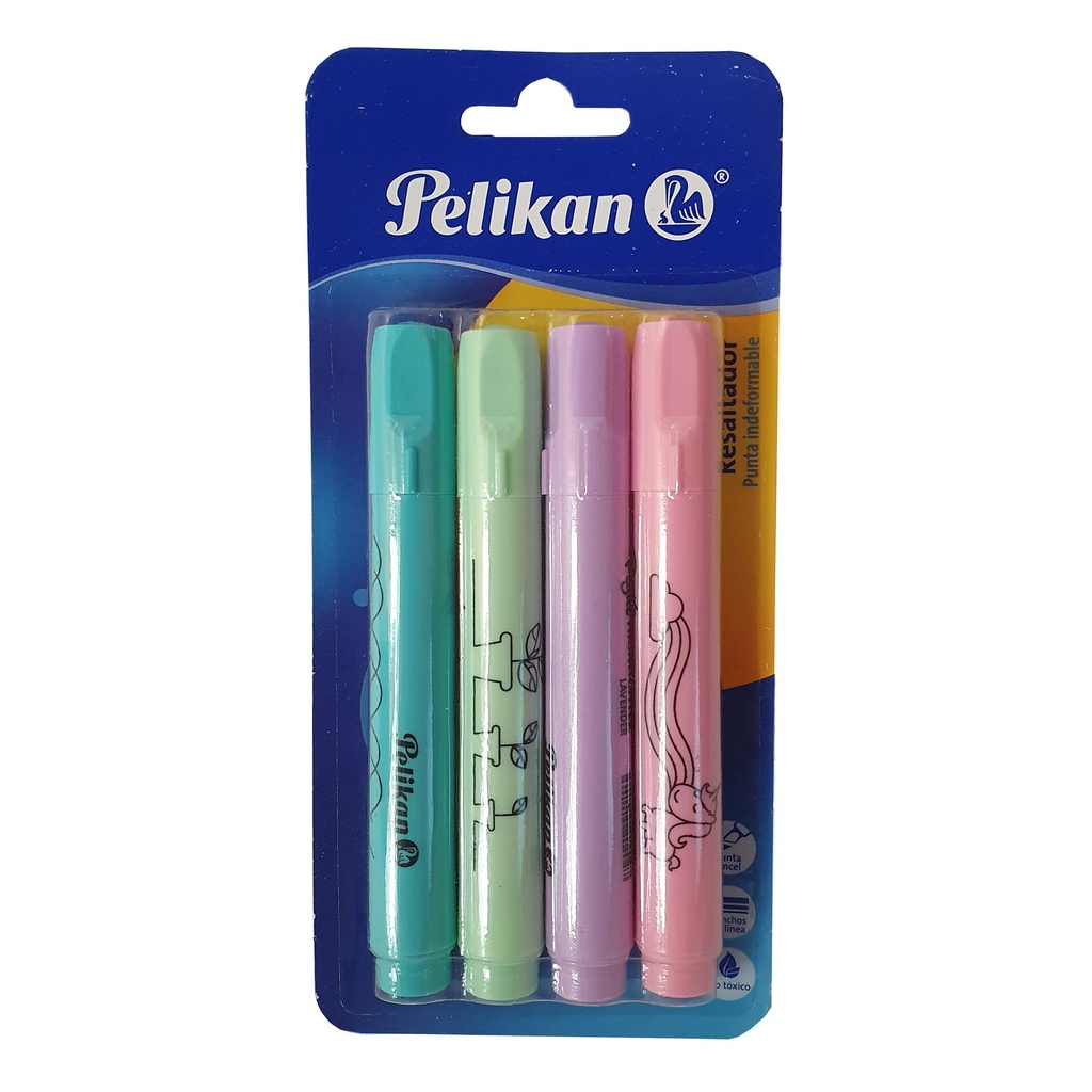 Marcatexto colores pastel 4pz Pelikan | tonerytintavictorynk